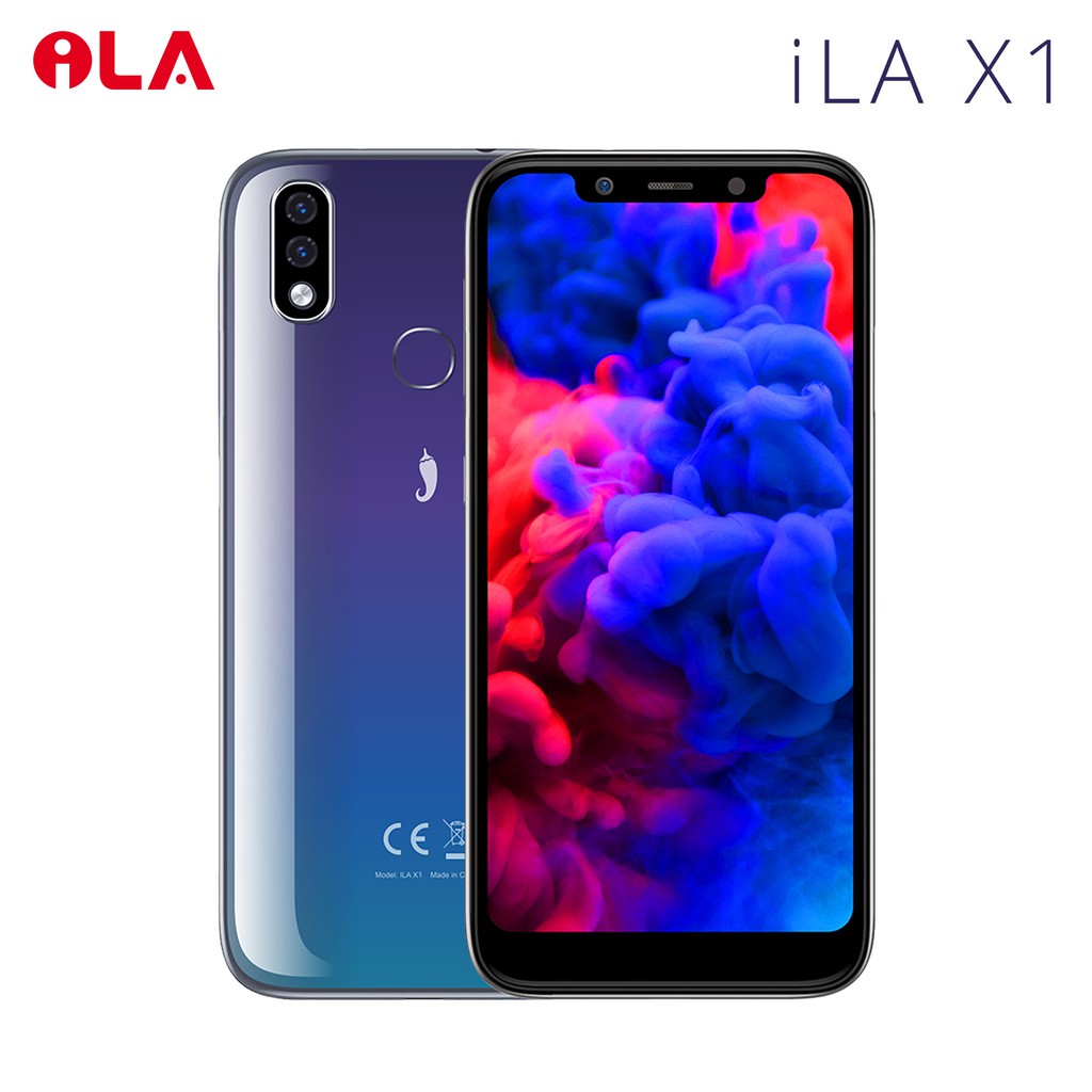Intelper iLA X1 Blue 4G Mobile Smartphone Fingerprint Scanner Android ...