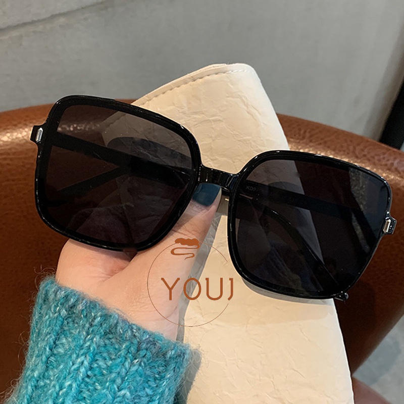 YOUJ NEW Anti-UV Polarized Square Frames Shades for Women and Men Black ...
