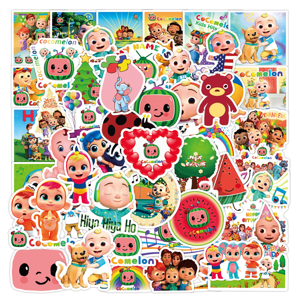 50pcs Cocomelon Children's Songs Graffiti Stickers Children's Toys ...