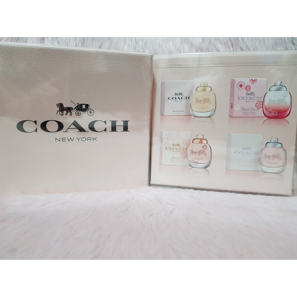 Coach Miniature Coffret Dab on Set, EDP, EDT Floral, Floral Blush, 4x4 ...