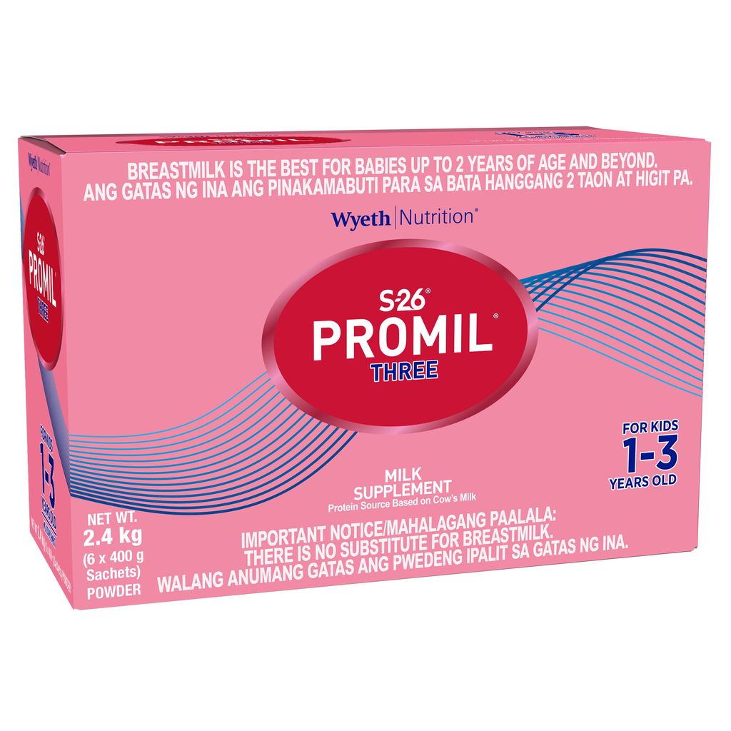 S-26 PROMIL THREE Milk Supplement 1-3 Years Old Box 2.4kg | Shopee ...