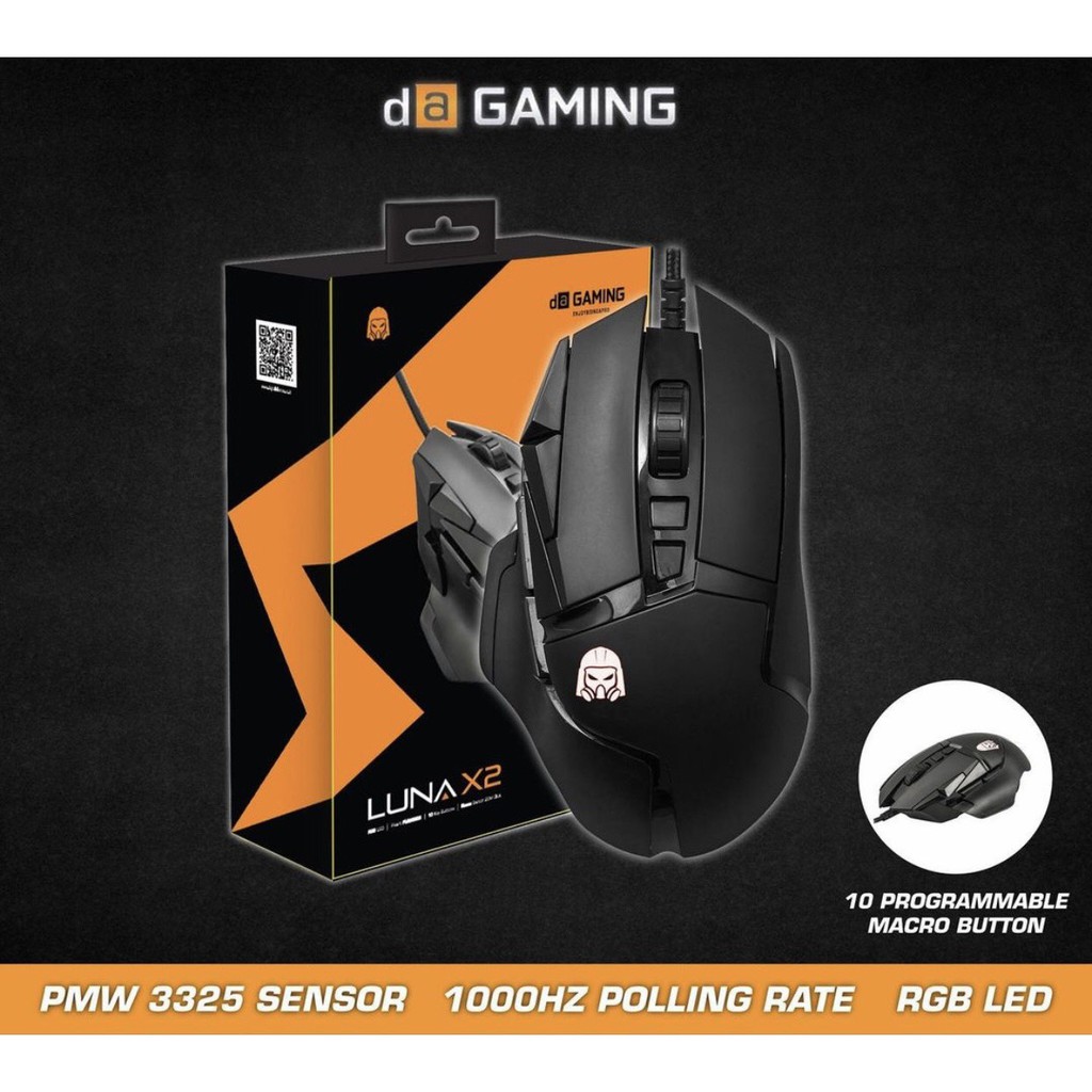 Digital Alliance Luna X2 Programmable Macro Rgb Gaming Mouse | Shopee ...