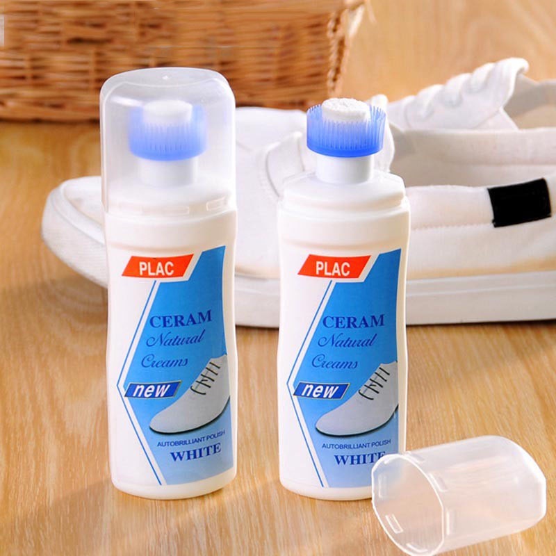 White Shoe Cleaner Whitening Refreshing Polishing Casual Leather Shoes ...