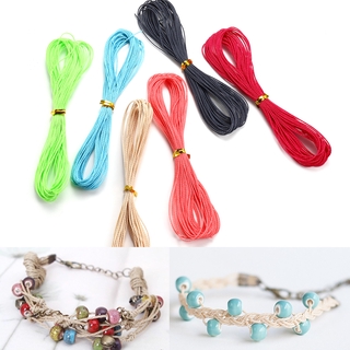 St.Kunkka 10m Lot 38 Colors Waxed Thread Wax Cotton Cord String Strap ...