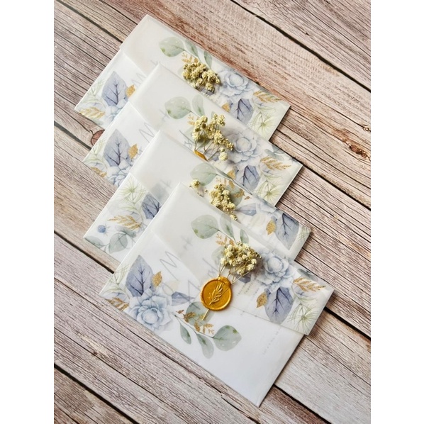 Wedding Invitation Transparent Envelope or Cover (with printed design ...
