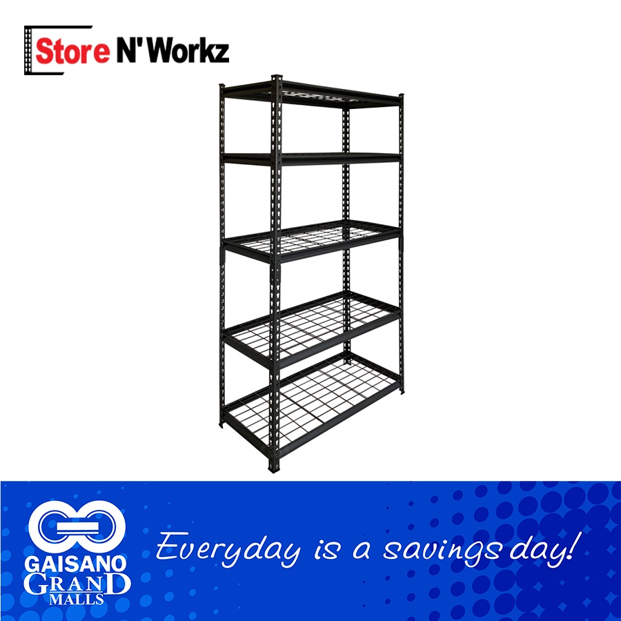 STORE 'N WORKZ Heavy Duty 5-tier Wire Shelves, Storage Rack 424 Gaisano ...