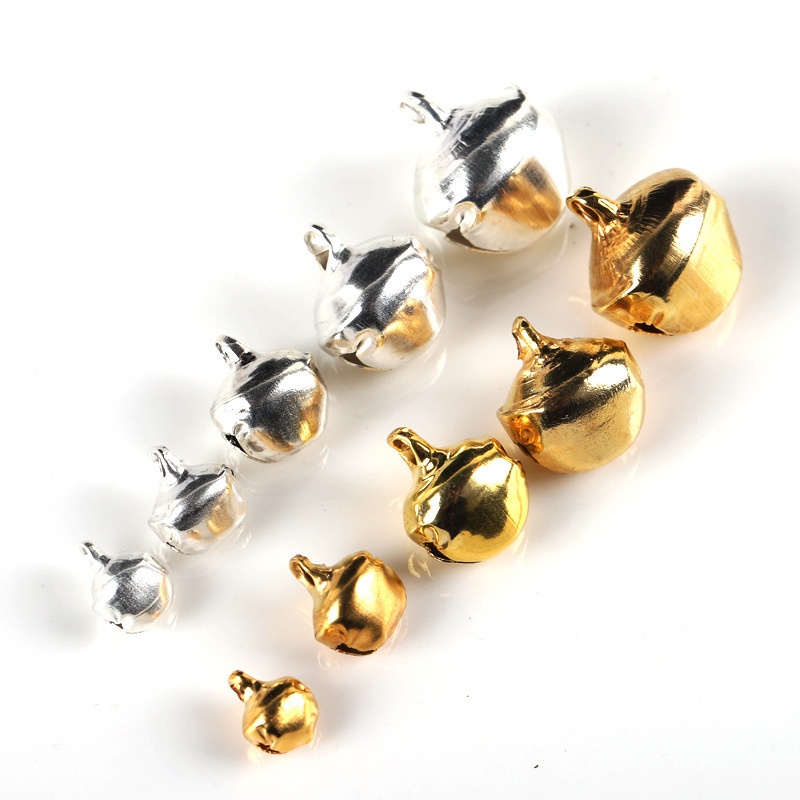 100pcs/Bag Decoration Small Bells One Word Colorful Christmas Dance ...