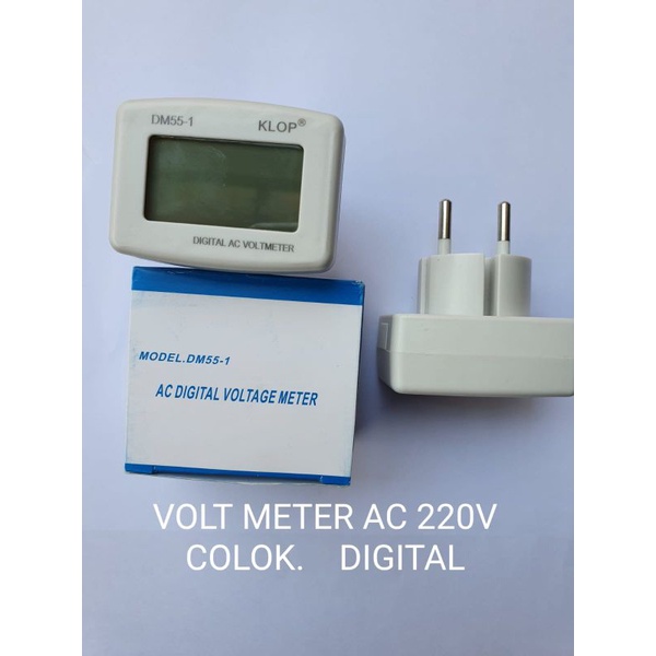 Voltmeter Ac volt meter 220v EU plug, plug and play electric voltage measuring tool, just plug ...