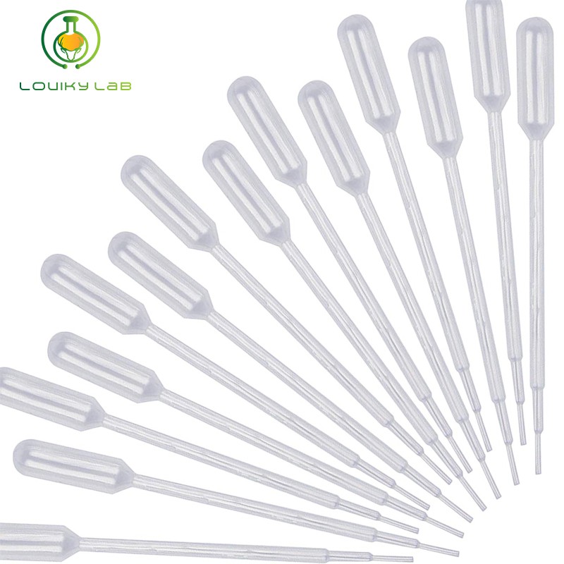 10/50Pcs Plastic Disposable Pipettes 1/3/5ml Transparent Graduated ...