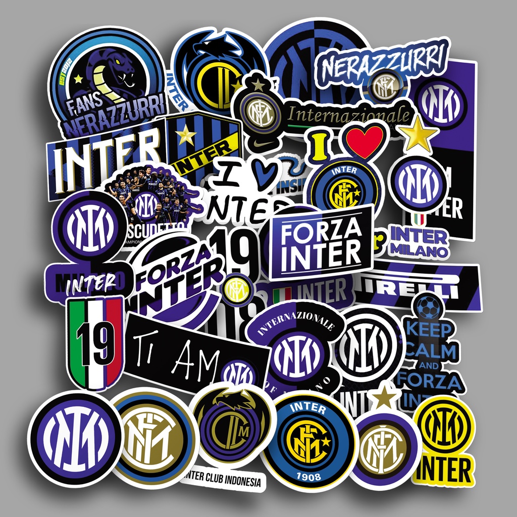 Inter Milan Logo Ball Club Helmet Sticker For Motorcycle | Shopee ...