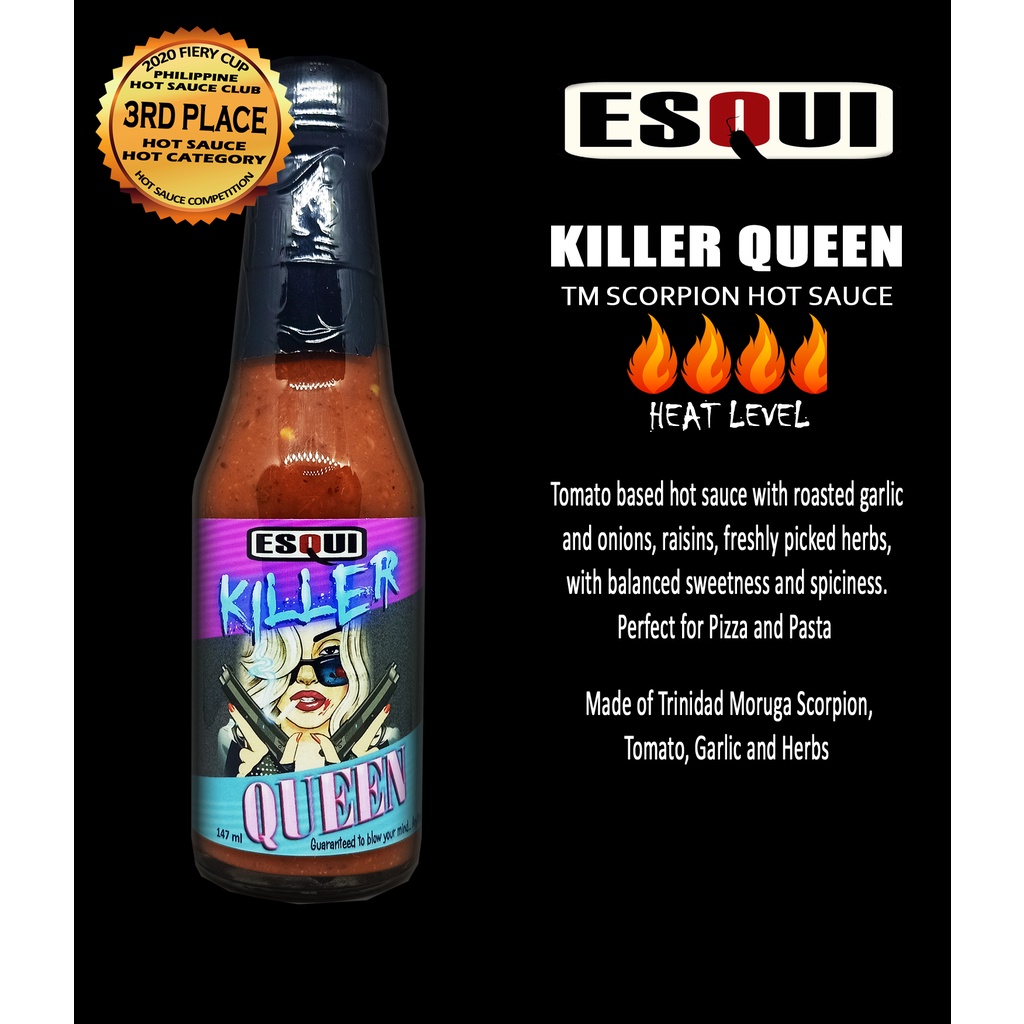 Esqui Killer Queen - Scorpion Pepper Hot Sauce | Shopee Philippines