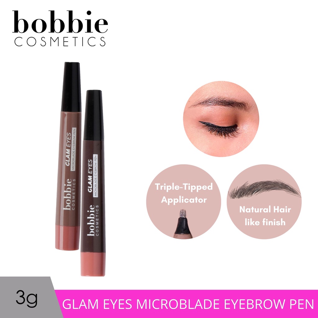 Bobbie Cosmetics Glam Eyes Microblade Eyebrow Pen 3g | Shopee Philippines