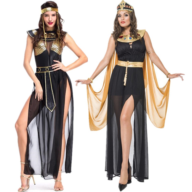Medieval Egyptian Princess Costumes Ancient Egyptian Pharaoh Cosplay Masquerade Halloween Adult