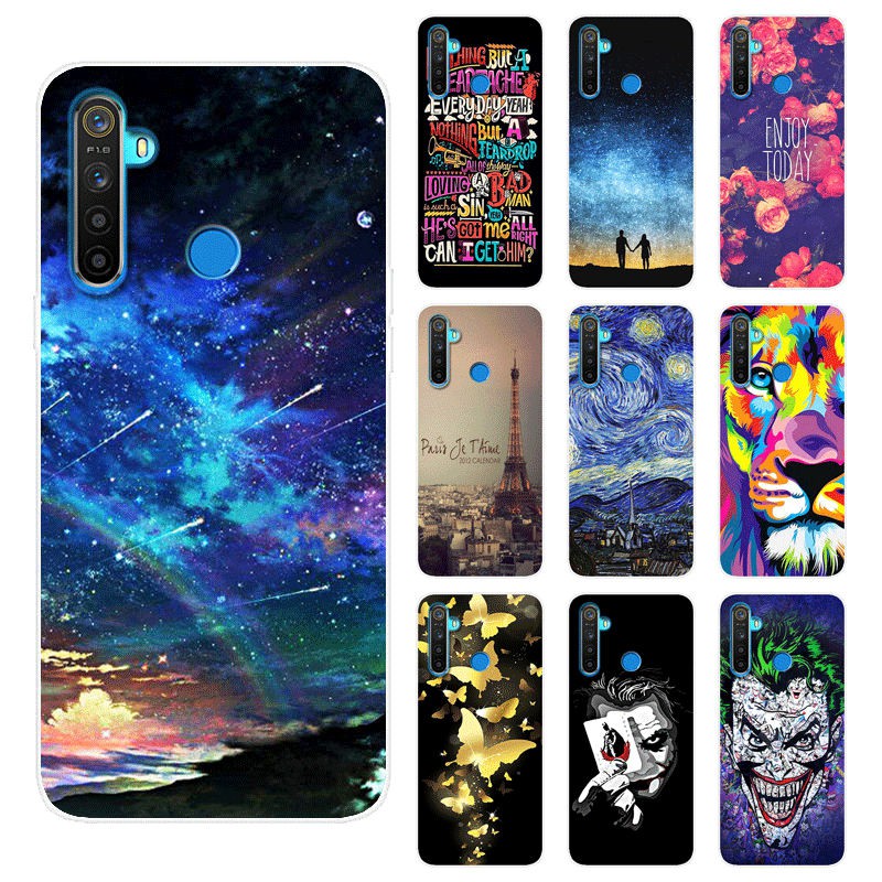 Realme 5i Casing Silicone TPU Soft Back Cover Realme 5S 5 i S Phone ...