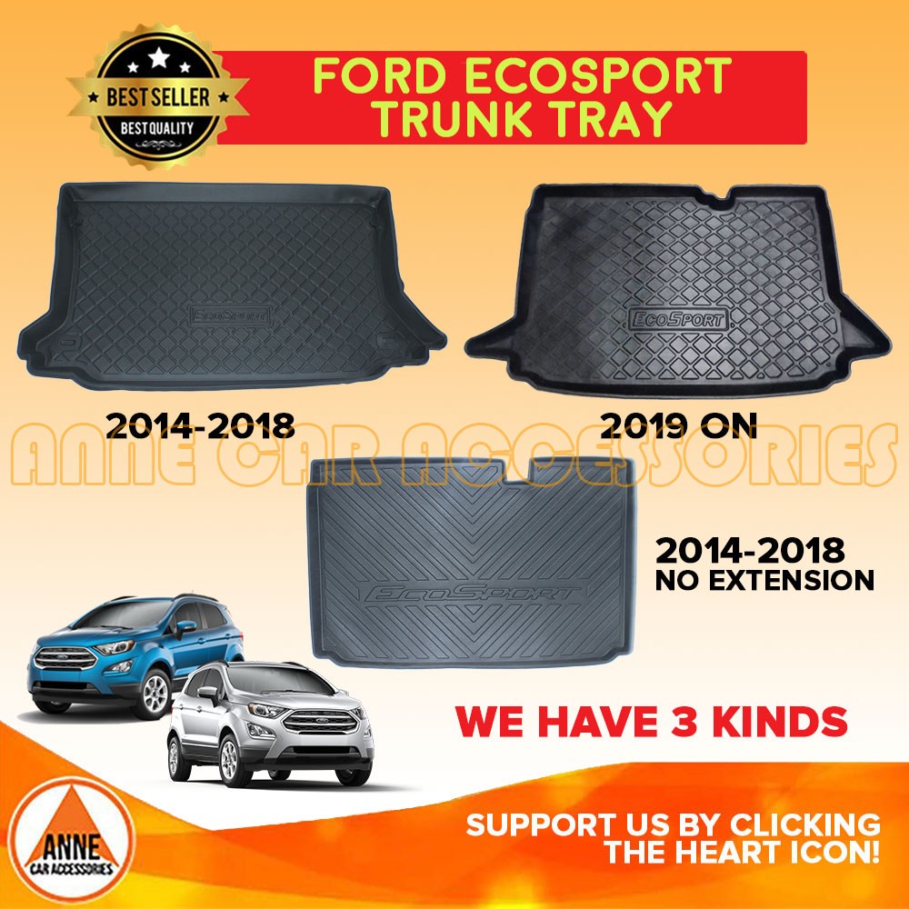 Ford Ecosport Titanium 2014 - 2018 / 2019 2023 Trunk Tray / Cargo Trunk ...