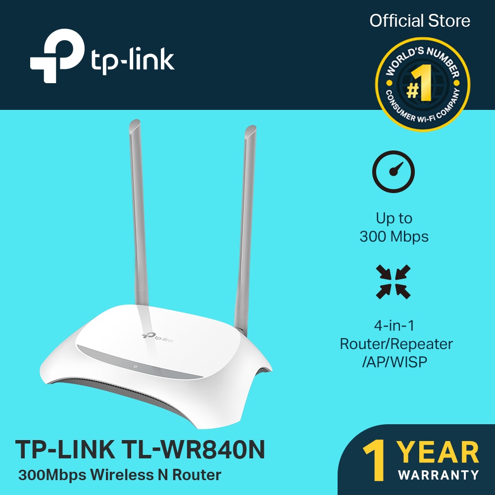 TP-Link TL-WR840N 300Mbps Wireless N Router | N300 WiFi Router | WISP ...