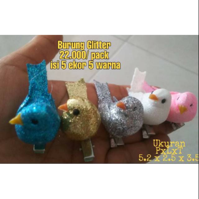 Glitter Birds (5Pcs) | Shopee Philippines