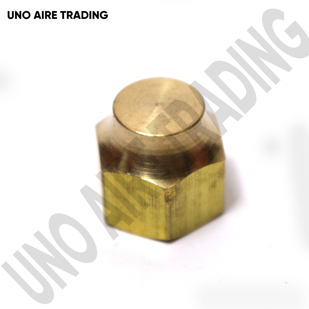 Flare Cap Brass Pipe Fitting 1/4 | 3/8 | 1/2 | 5/8 | 3/4 for Copper ...