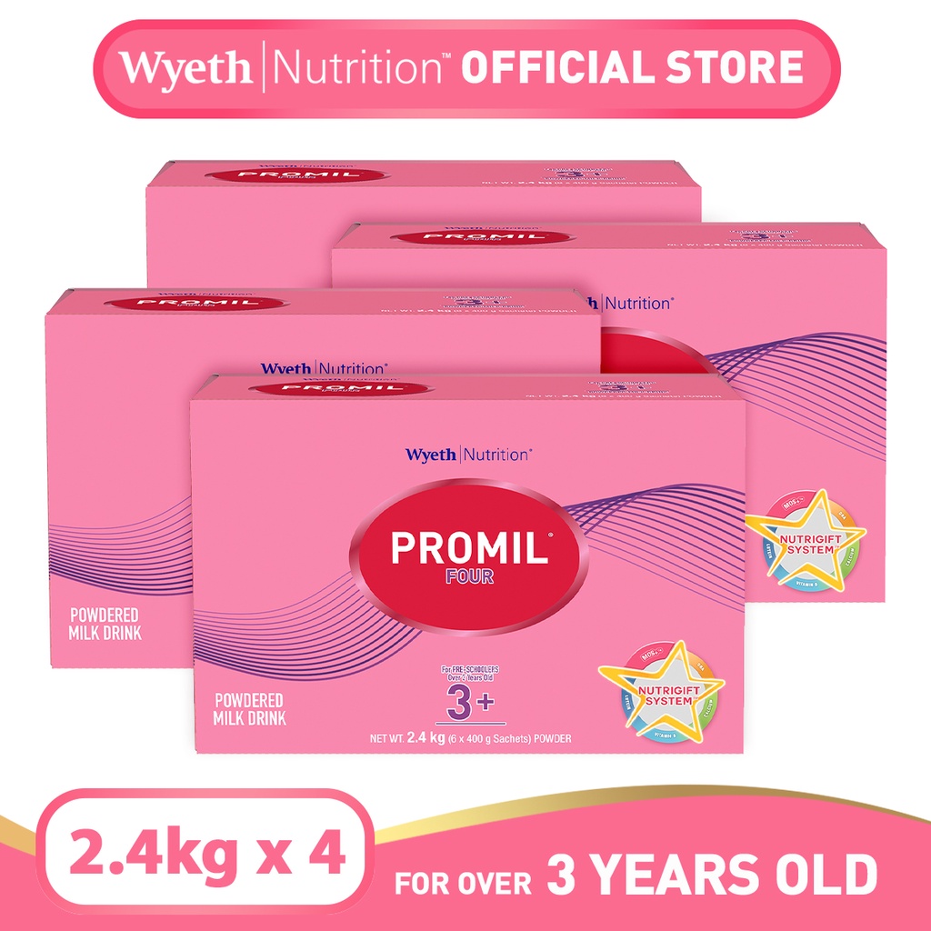 PROMIL FOUR Powdered Milk Drink for Over 3 Years Old 9.6kg (2.4kg ...