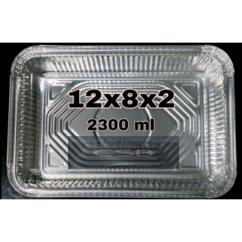 [5 pcs]&[10 pcs] Aluminum Foil Tray Small Catering (12x8x2) With ...