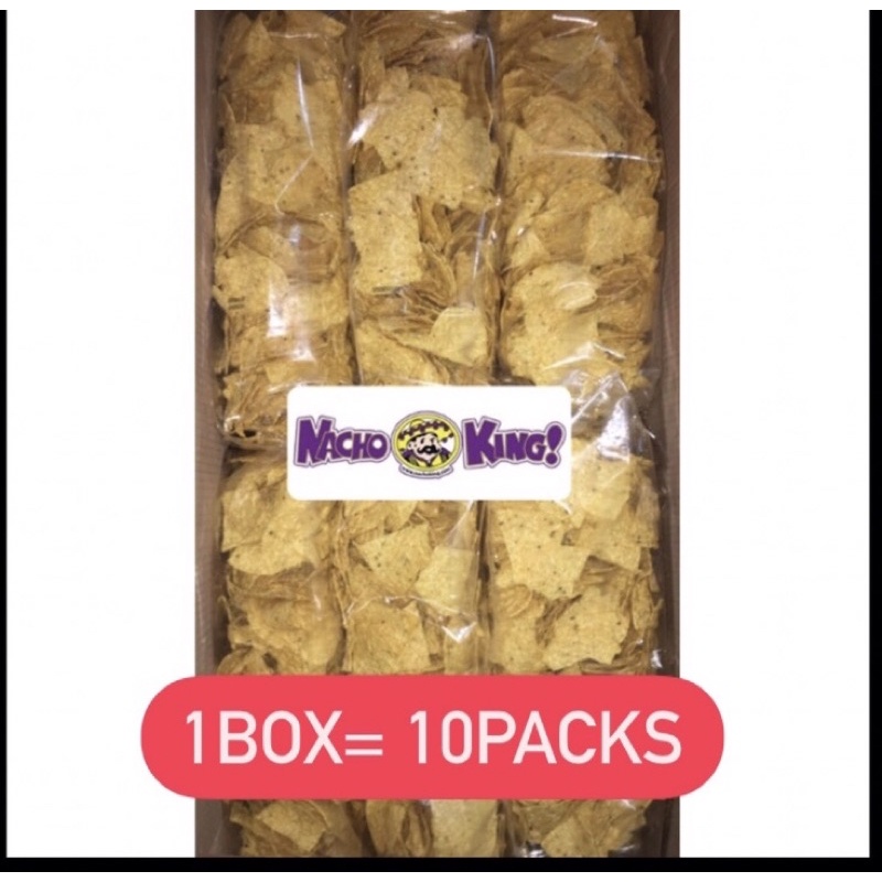 Nacho King Plain Chips 345grams and 500grams (10pieces per box ...
