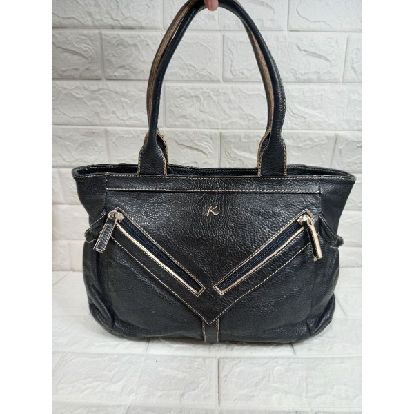 Kitamura Milano Leather Handbag | Shopee Philippines