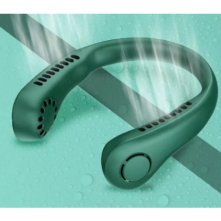 JL Hanging Neck Small Fan USB Portable Mini Fan Bladeless Rechargeable ...