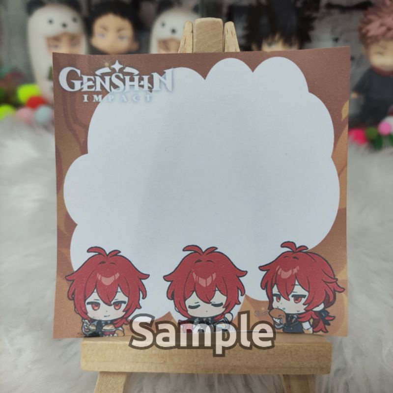 sohanshoppe Genshin Impact Notepad Xiao Venti Zhongli Raiden Childe ...