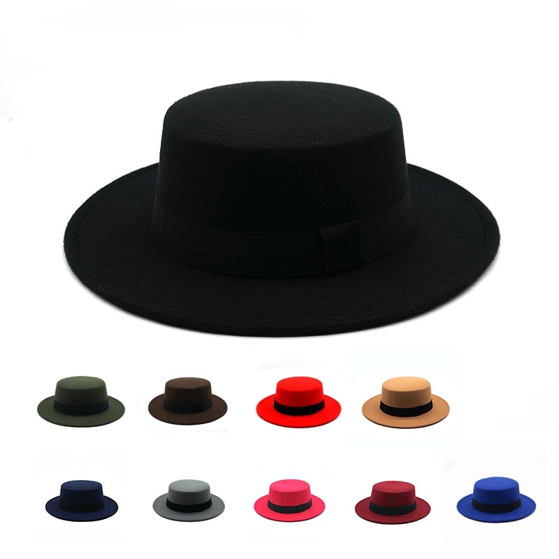 European And American Synthetic Wool Men's Fedora Hat For Fall/Winter ...