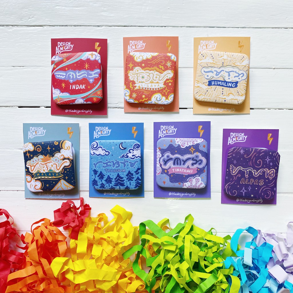 Baybayin Square Matte Button Pin | Shopee Philippines