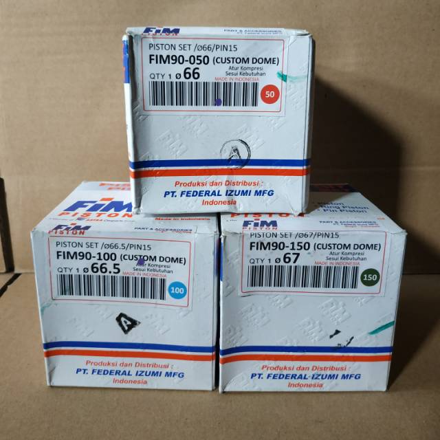 Piston FIM 90oz 50/100/150 (Tiger Custom DOME) | Shopee Philippines