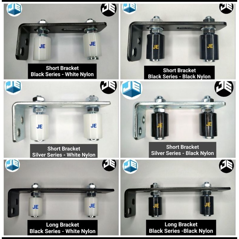JE Home 1 Set Sliding Gate Top Guide Roller Silver or Black Series (L ...