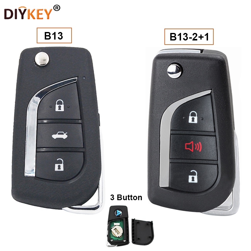 DIYKEY 3/2+1 Button B Series B13/B13-2+1 KEYDIY KD900 Remote Control Car Key for Toyota Style KD ...