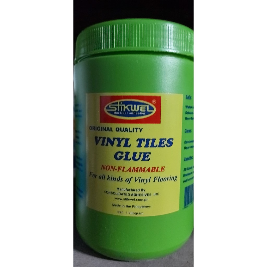 Stikwel Vinyl Tiles Glue/ Adhesive - 1 Kg Stikwell Stickwell PVC Vinyl ...