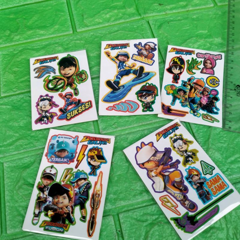 Pack Of 10 Hooks Boboiboy Sticker Toys Boboiboy Patch Toys | Shopee ...
