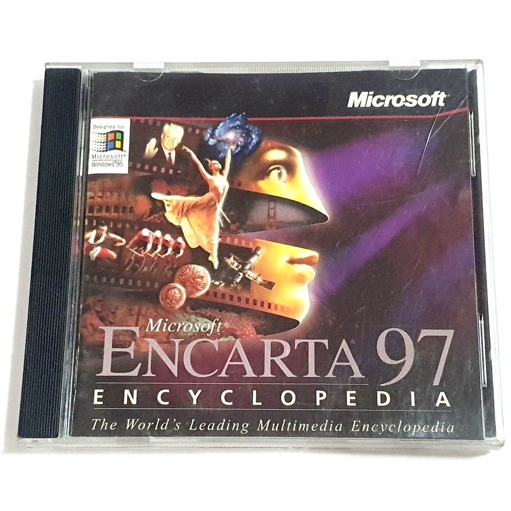 Microsoft Encarta 97 Encyclopedia Classic Original Windows 95 Computer ...