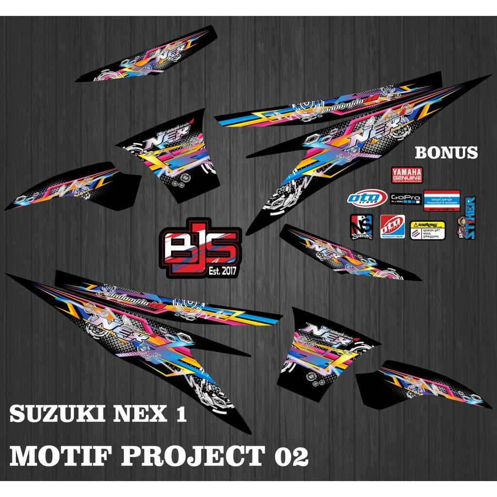 Suzuki nex Generation 1 striping sticker with PL 02 motif | Shopee ...