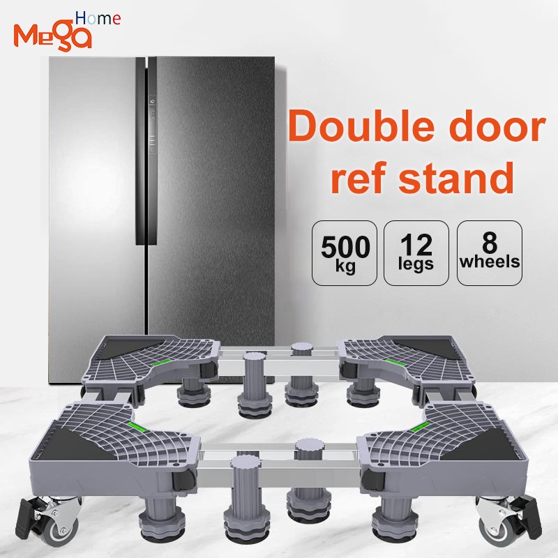 MegaHome Washing Machine Mobile Base Automatic Bracket 4Legs 8Wheel ...