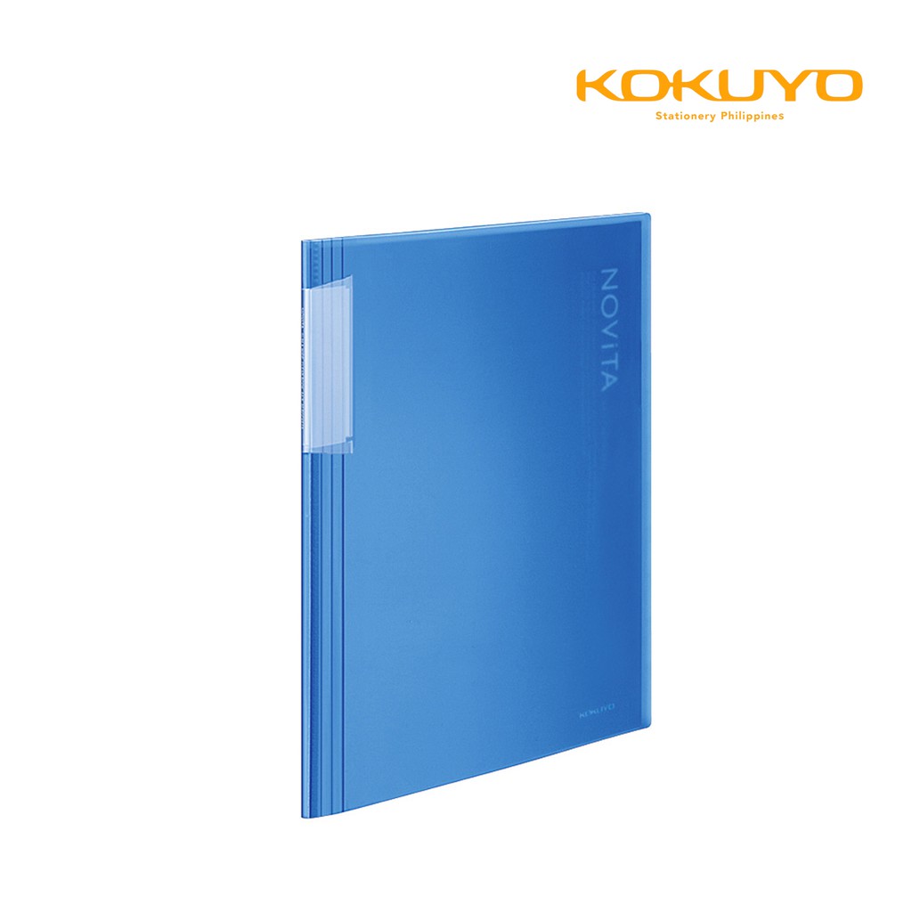 Kokuyo RA-N20B Novita Display Clear Book File, A4-S 20 Pockets (Blue) | Shopee Philippines