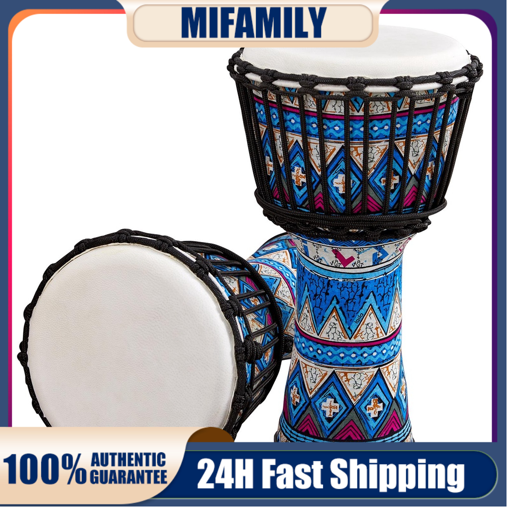 8 Inch Portable African Drum Djembe Hand Drum with Colorful Art ...