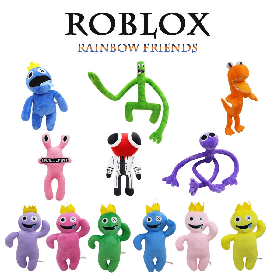 30cm Rainbow Friends Plush Toy Cartoon Game Character Doll Kawaii Blue ...