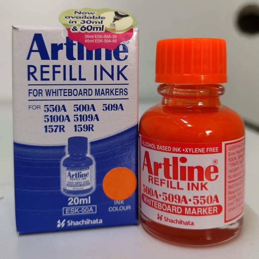 Artline Refill Ink For whiteboard 20ml (Black / Blue / Red / Green ...