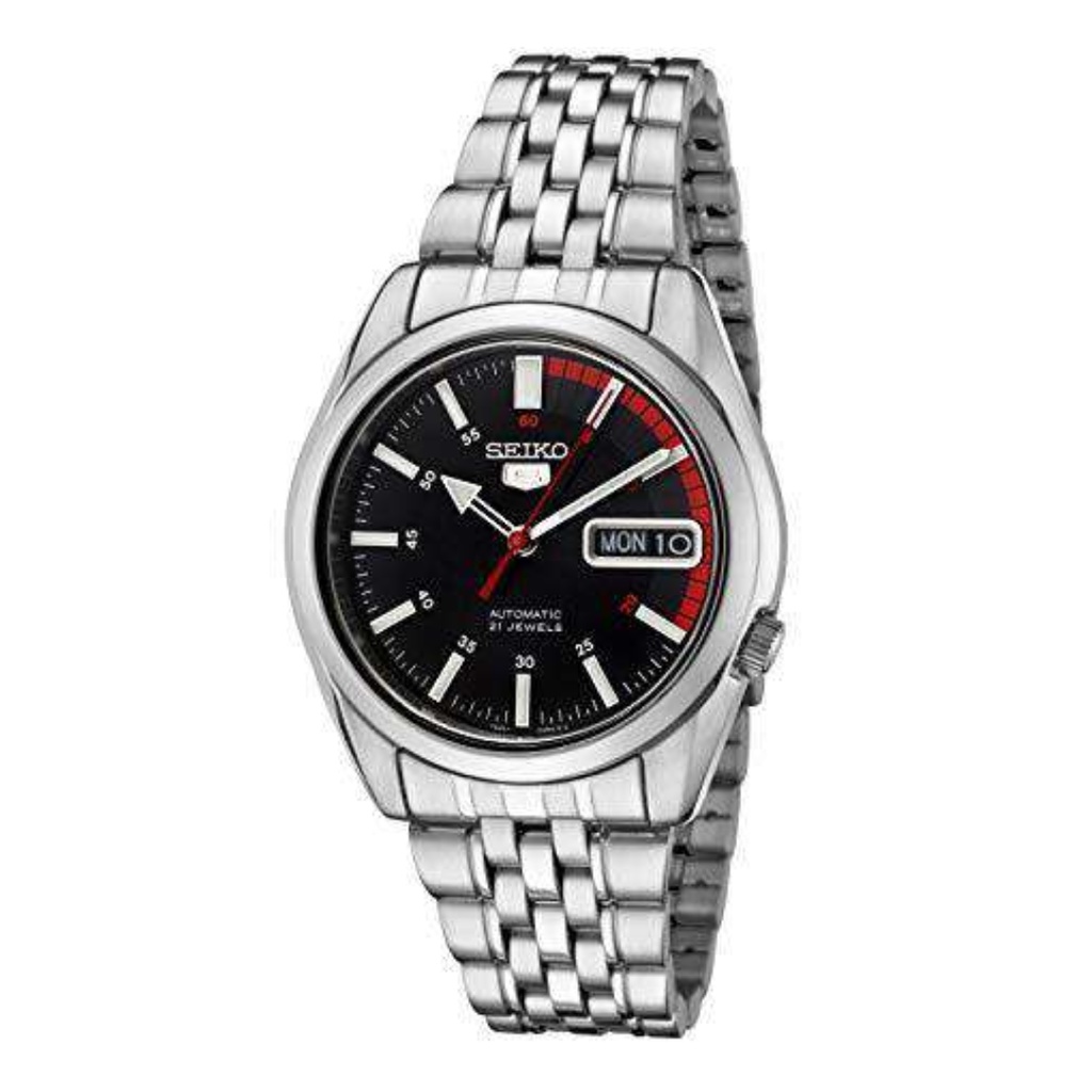 SEIKO 5 SPORTS Black Dial SNK375K1 Stainless Strap Men's Automatic ...