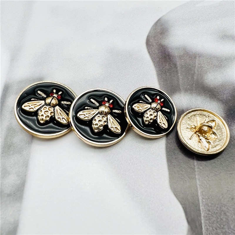 Fashion Metal Buttons for Clothing Sewing Bee Design Round Vintage ...