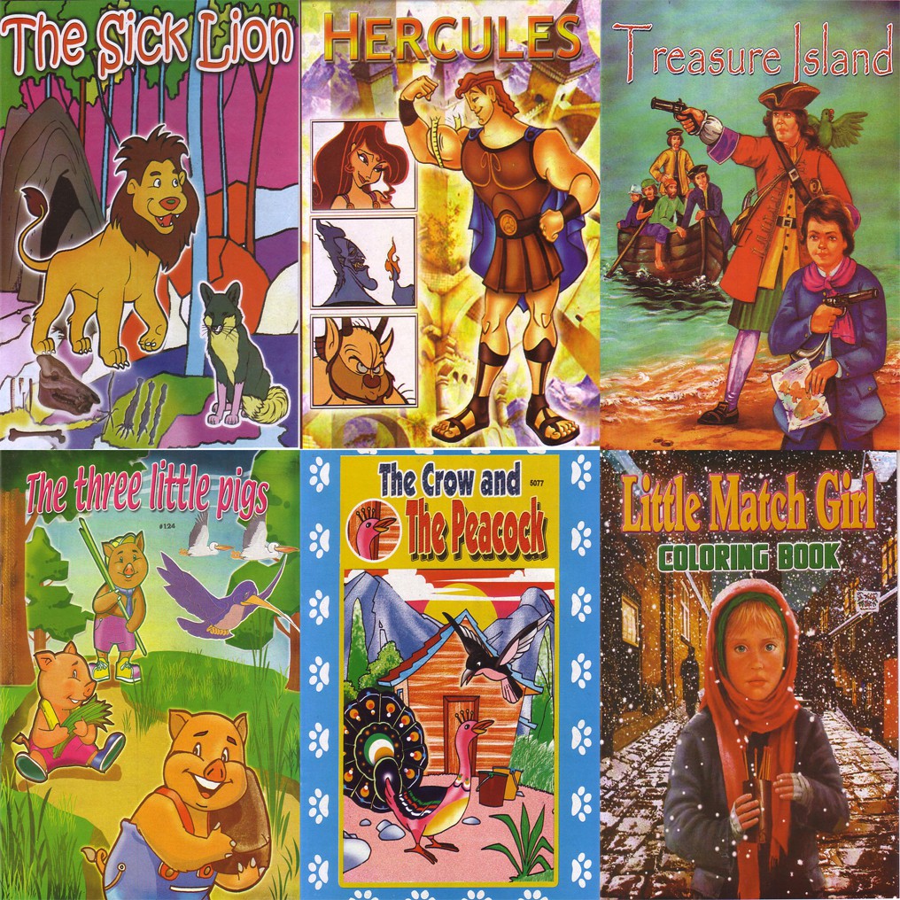 COLORING book with Story English with Tagalog translation - ordinary ...