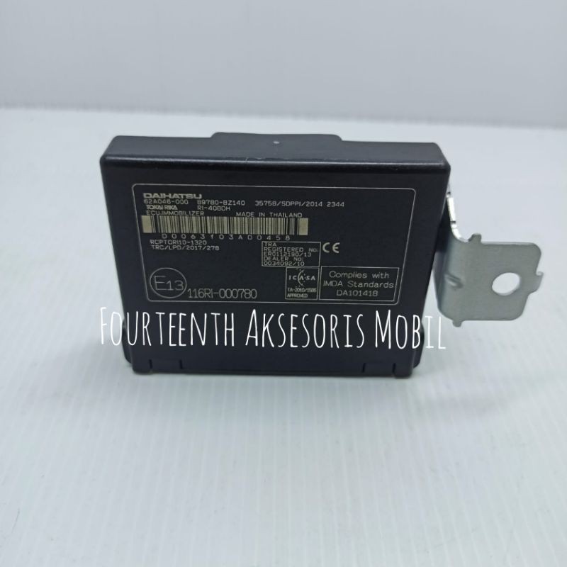 Ecu Computer Immobilizer Toyota Grand New Avanza Xenia 89780-BZ140 ...