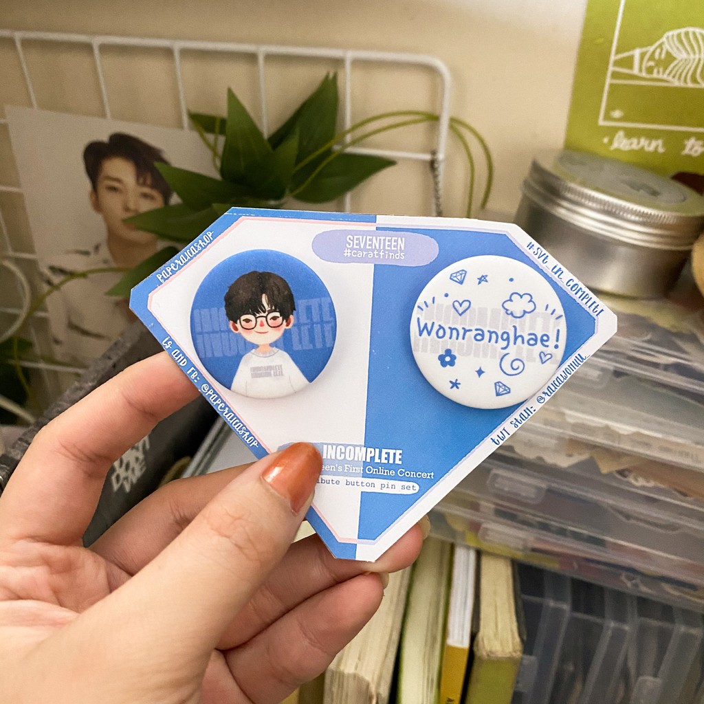 SVTEEN Pins, 17, Incomplete Glitter Pins, Kpop Cute Pins, Button Pin ...