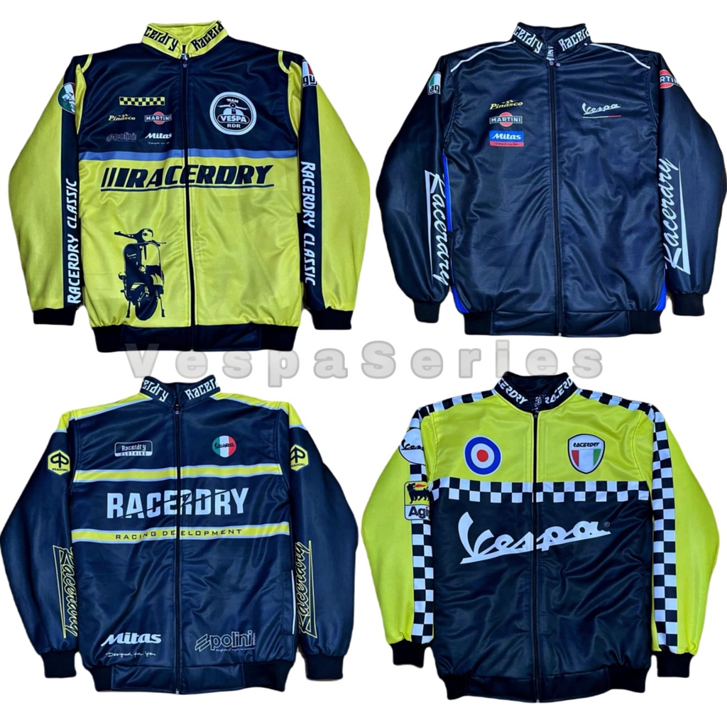 Vespa Racing Team Series Full Printing Sublimation Motorcycle Jacket ...
