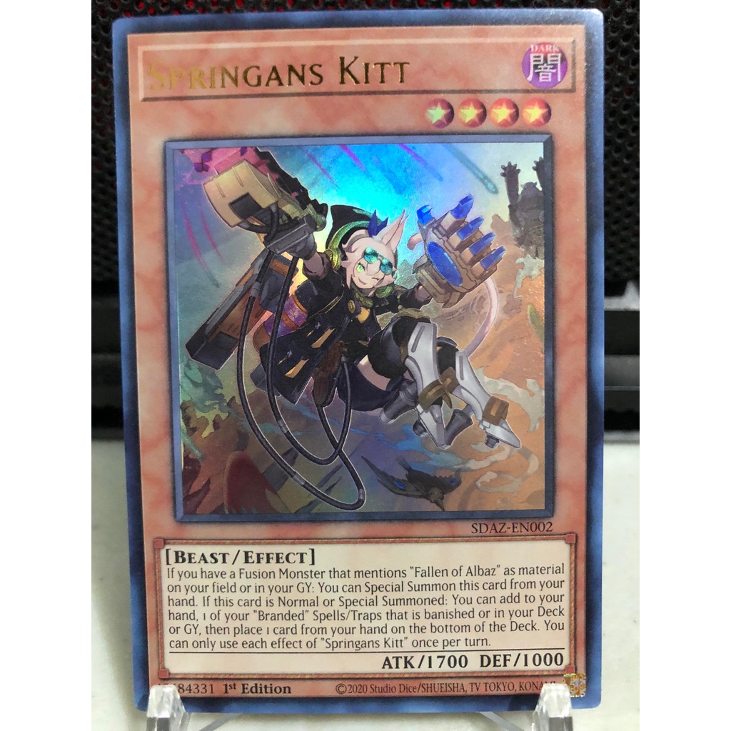 Springans Kitt - SDAZ-EN002/BLTR - Ultra Rare 1st Edition/BLTR | Shopee ...