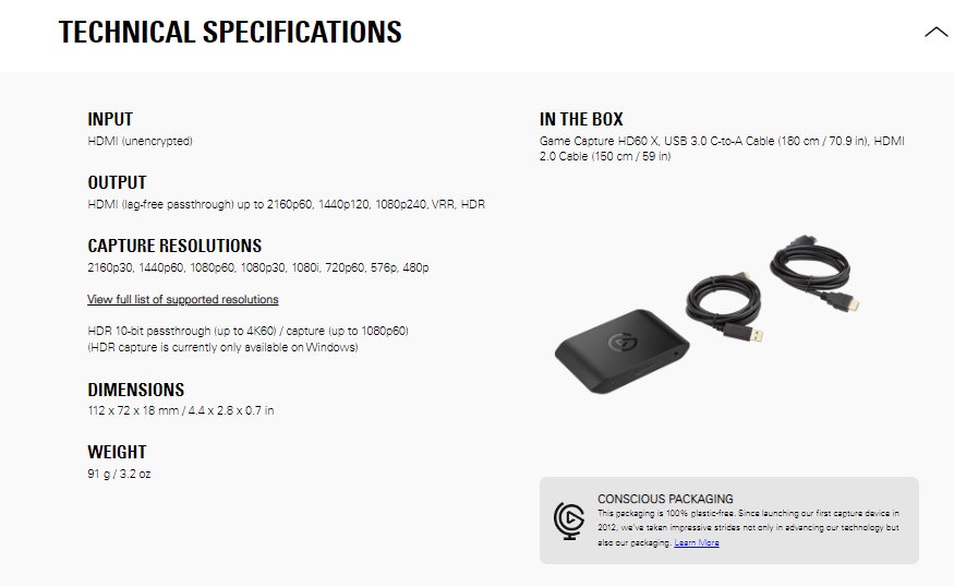 ELGATO HD60 X External Capture Card 10GBE9901 | Shopee Philippines